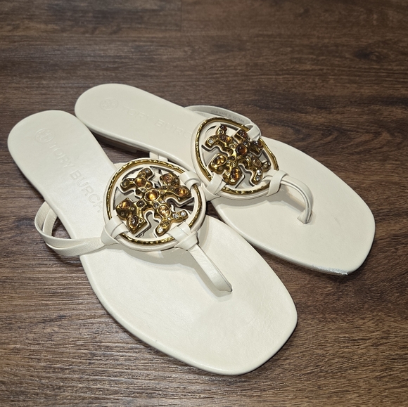 Tory Burch | Shoes | Tory Burch Brie Crystal Leather Rhinestones Miller ...